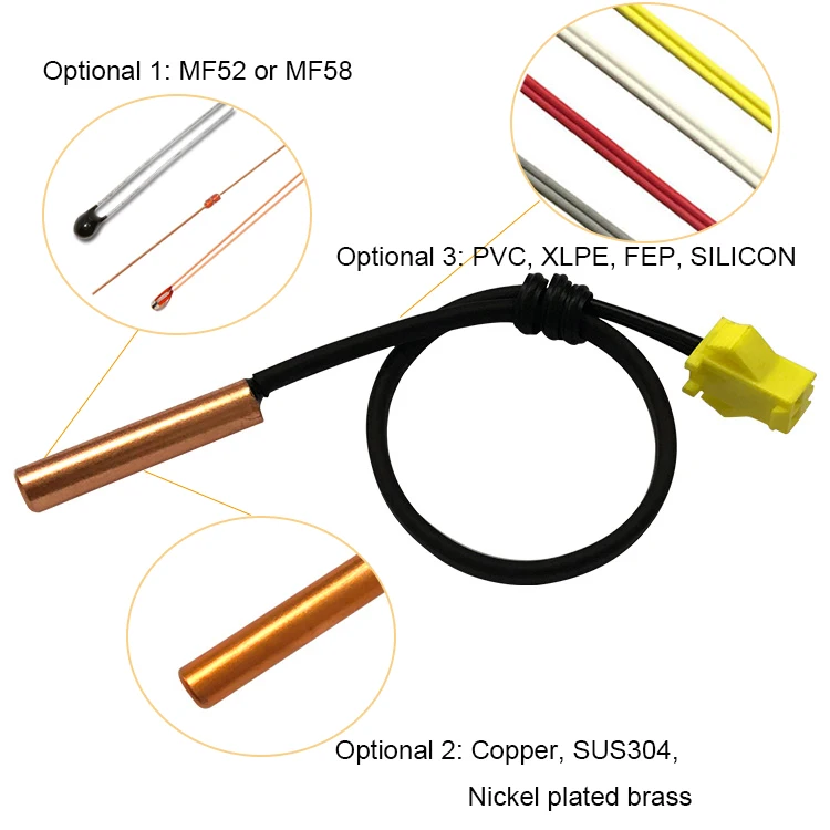 4mm NTC Thermistor Sensor - High Accuracy Temperature Probe