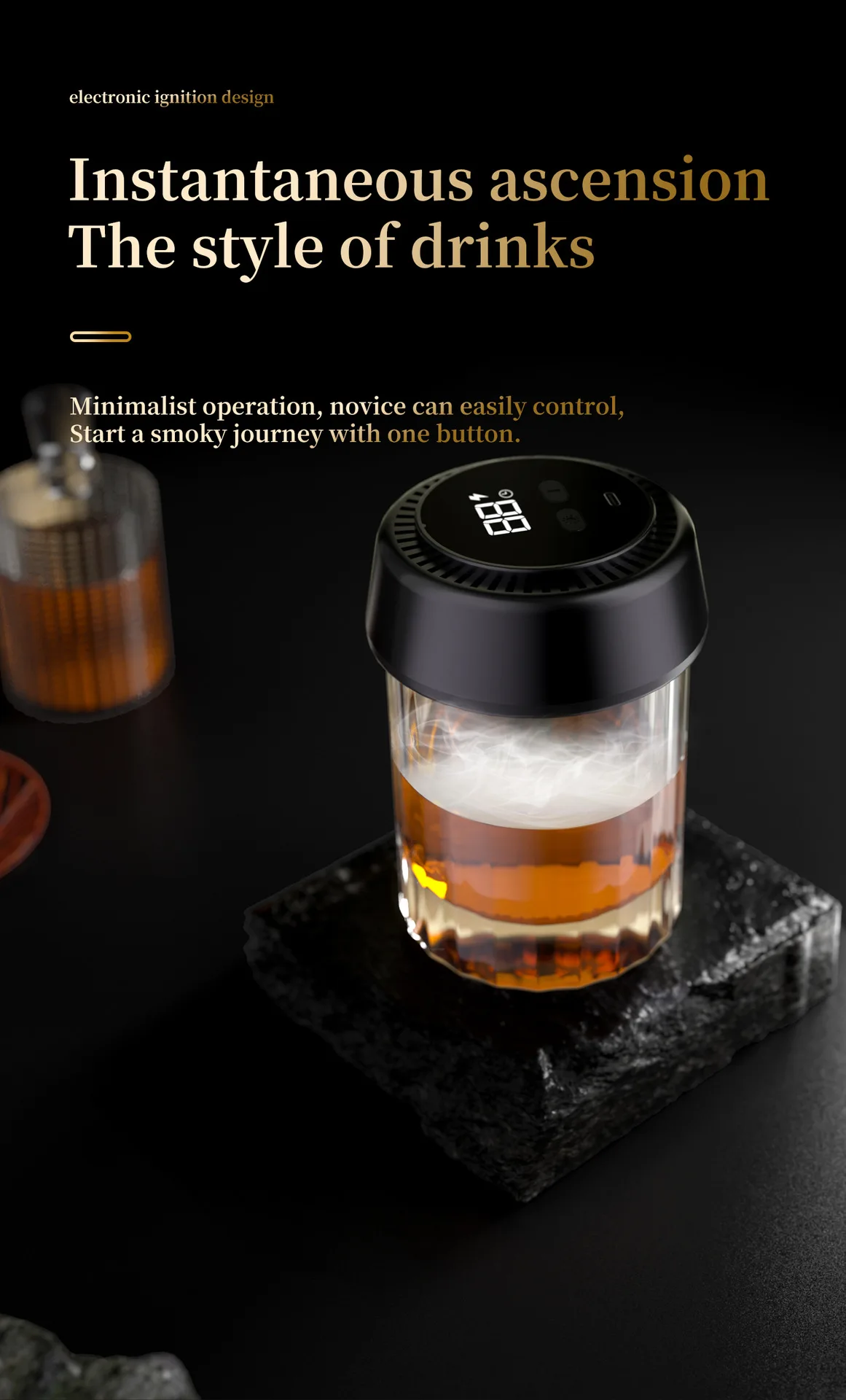 Whiskey Cocktail Smoker - Enhance Flavors Portable & Eco-friendly