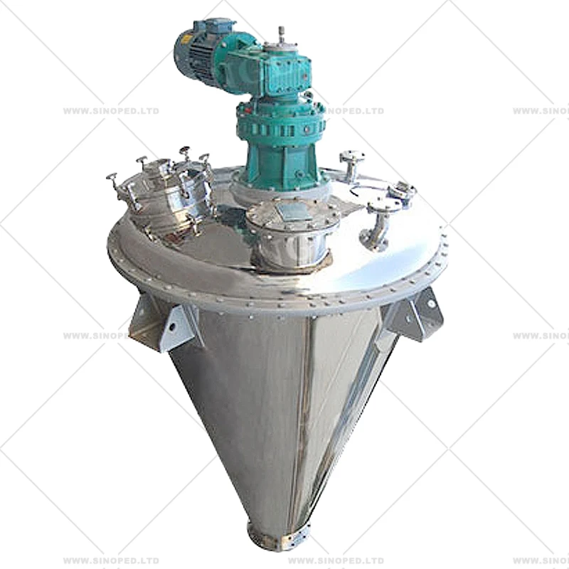 Double Screw Lifting Baldes Conical Mixer/vertical Ribbon Blender For ...