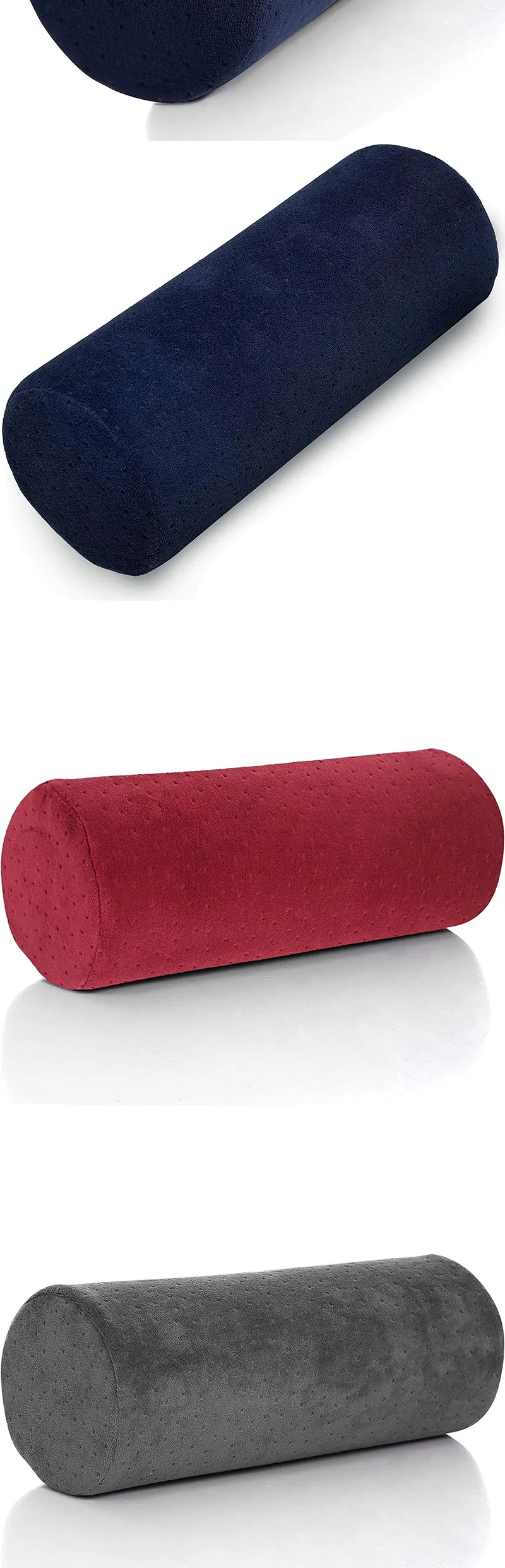 Orthopedic Cervical Pillow Memory Foam Roll Cylinder Neck Support ...