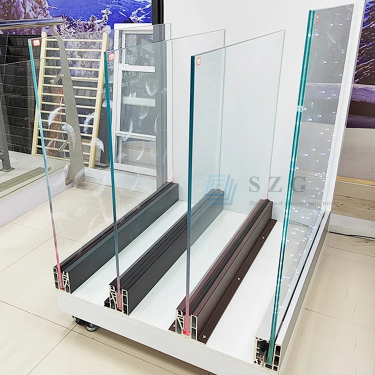 Frameless U Channel Glass LED Railing Balustrade System