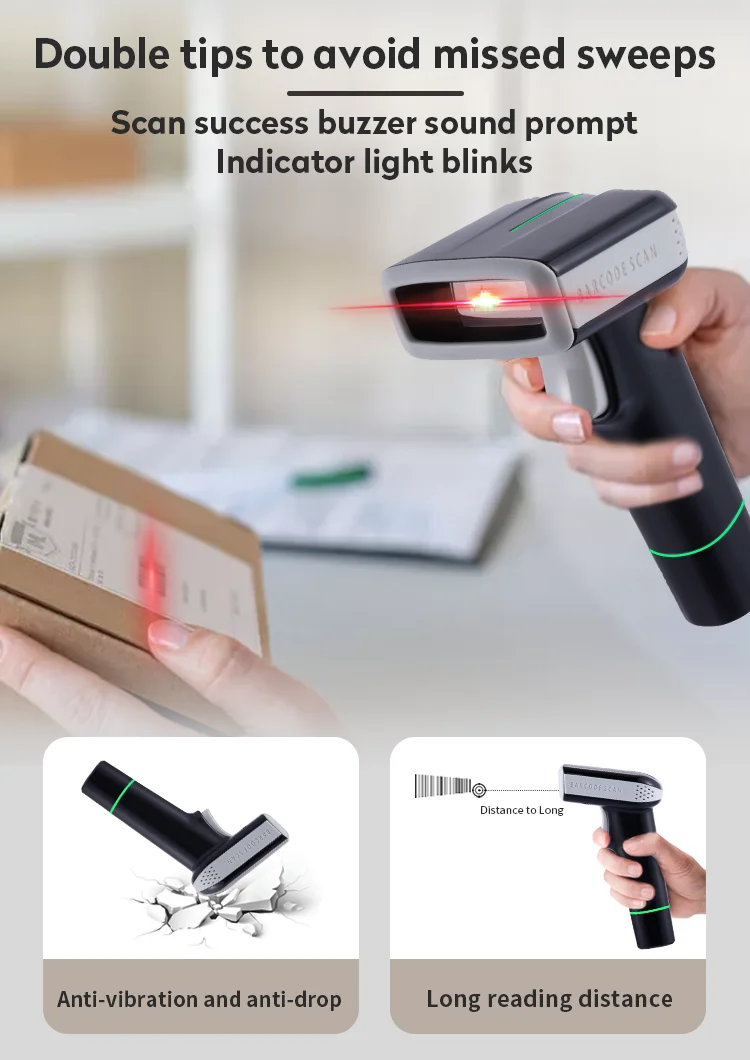 Jr 2024 Bluetooth Wireless 2d Barcode Scanner Handheld 3-in-1 Usb Wired ...