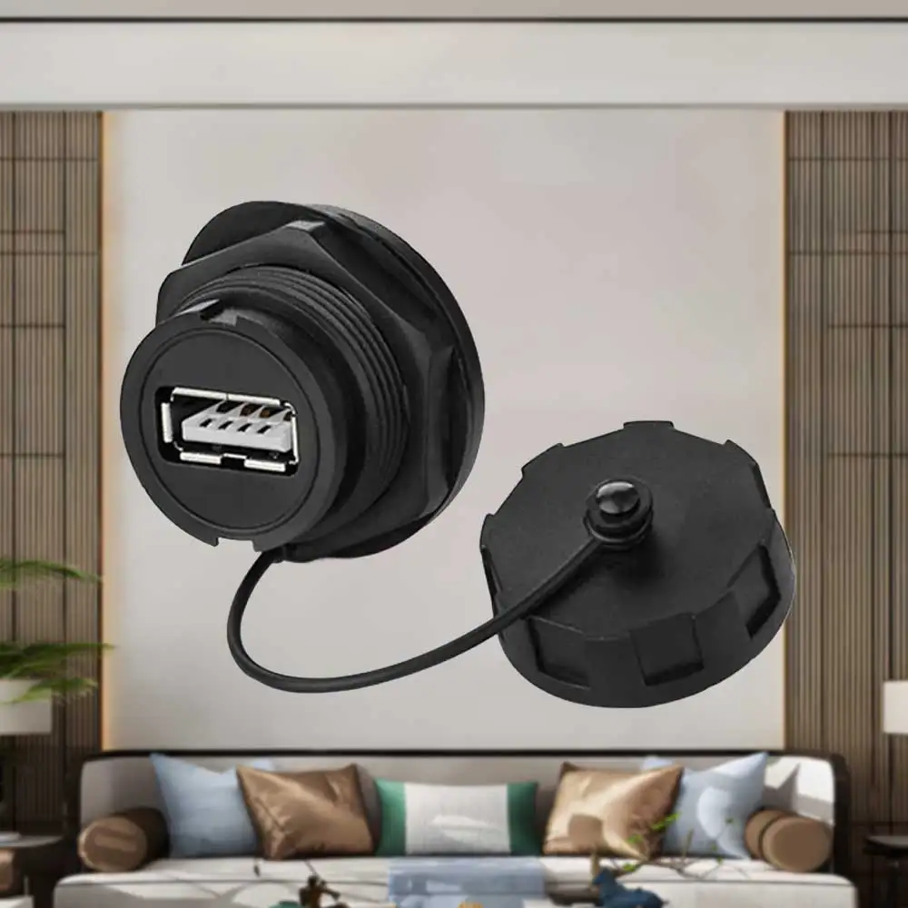 Oswell Plastic Panel Mount Socket Waterproof Usb Connector Usb2.0 ...