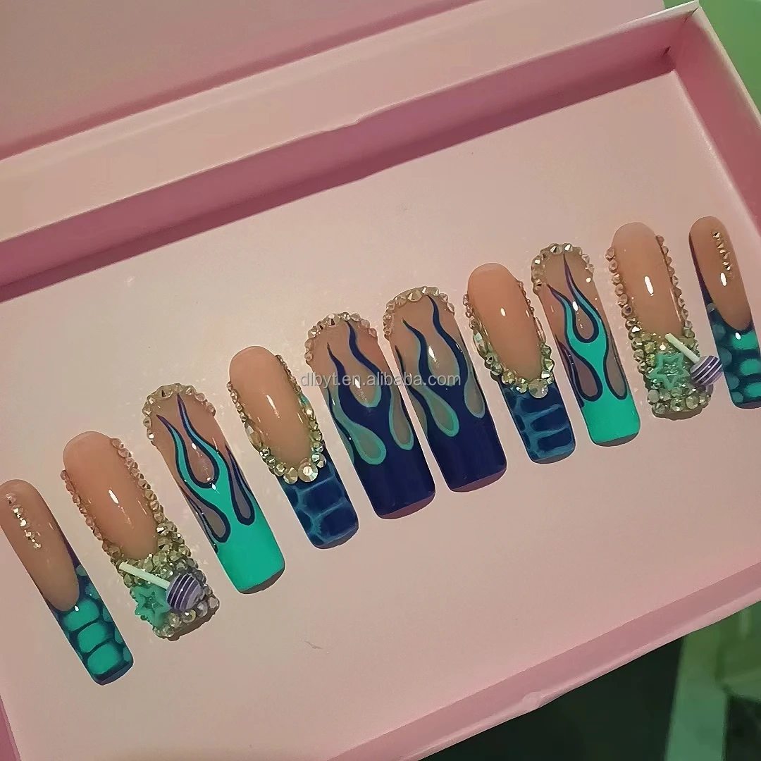 Press on Nails Wholesaler Hand Made Acrylic Nails Factory Customized ...