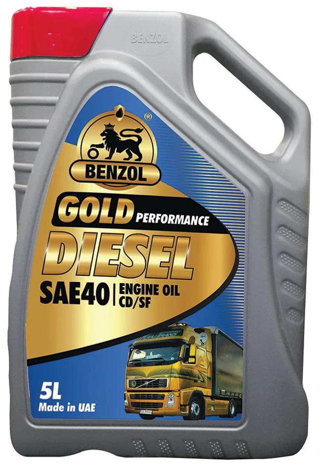 BENZOL SAE 40 CD/SF Motor Oil Lubricants - Yellow Engine Oil