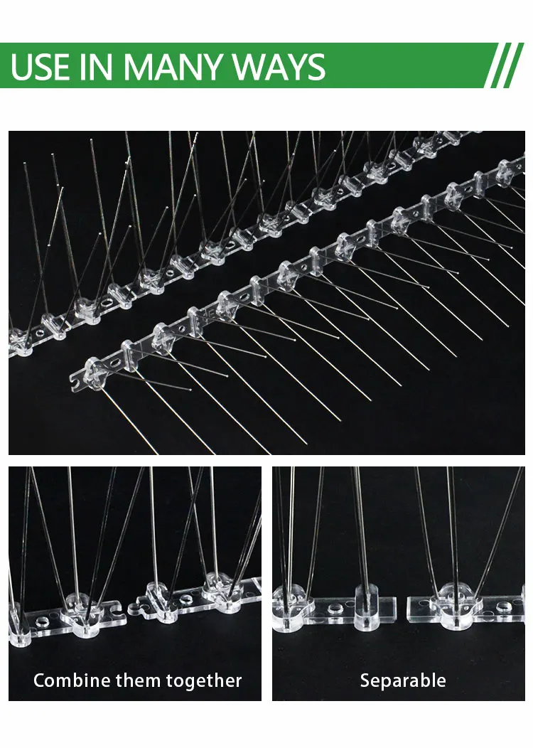 Flying Bird Scarer Bird Repeller Plastic Base Spikes Bird For Roof ...