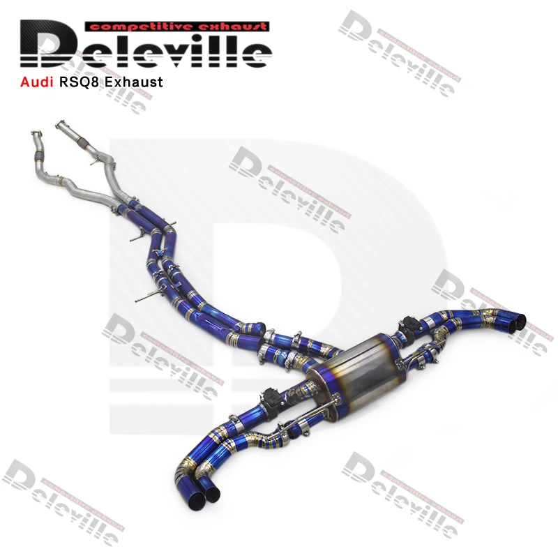 Titanium Valvetronic Exhaust Pipe For Audi Rs Q8/rsq8/q8 2019-2023 ...