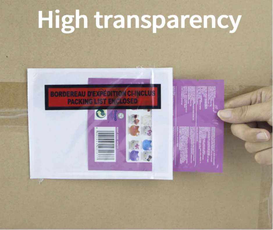 Slip Top Loading Shipping Label Invoice Envelopes With Clear Window ...