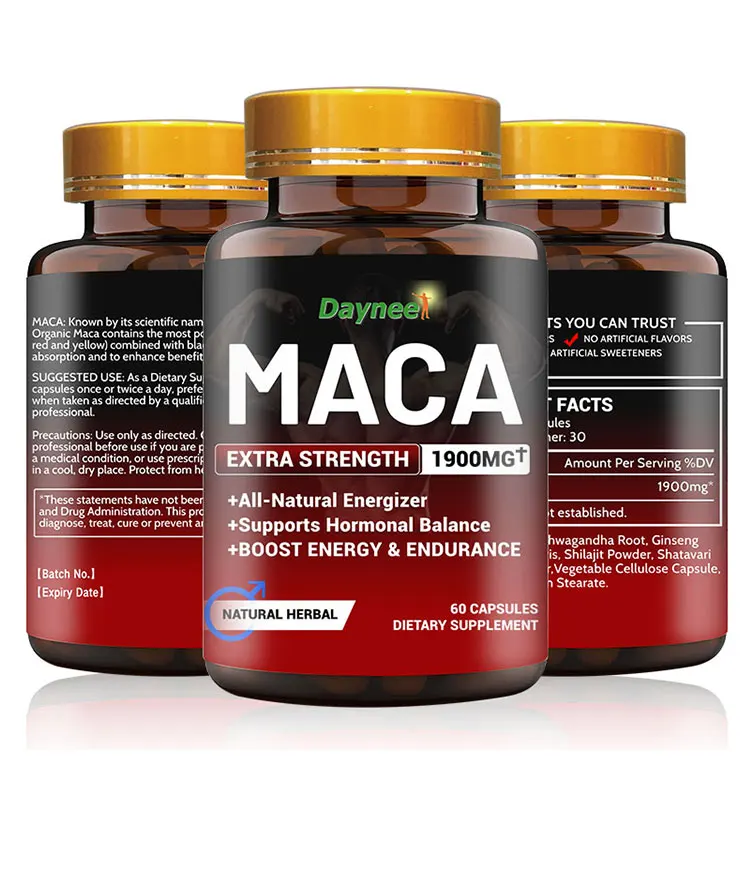 Maca Capsules - Enhance Libido & Improve Energy for Men