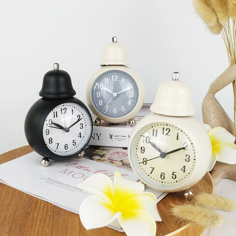 Retro Face Design One Bell Striking Alarm Clock Bedroom Decoration ...