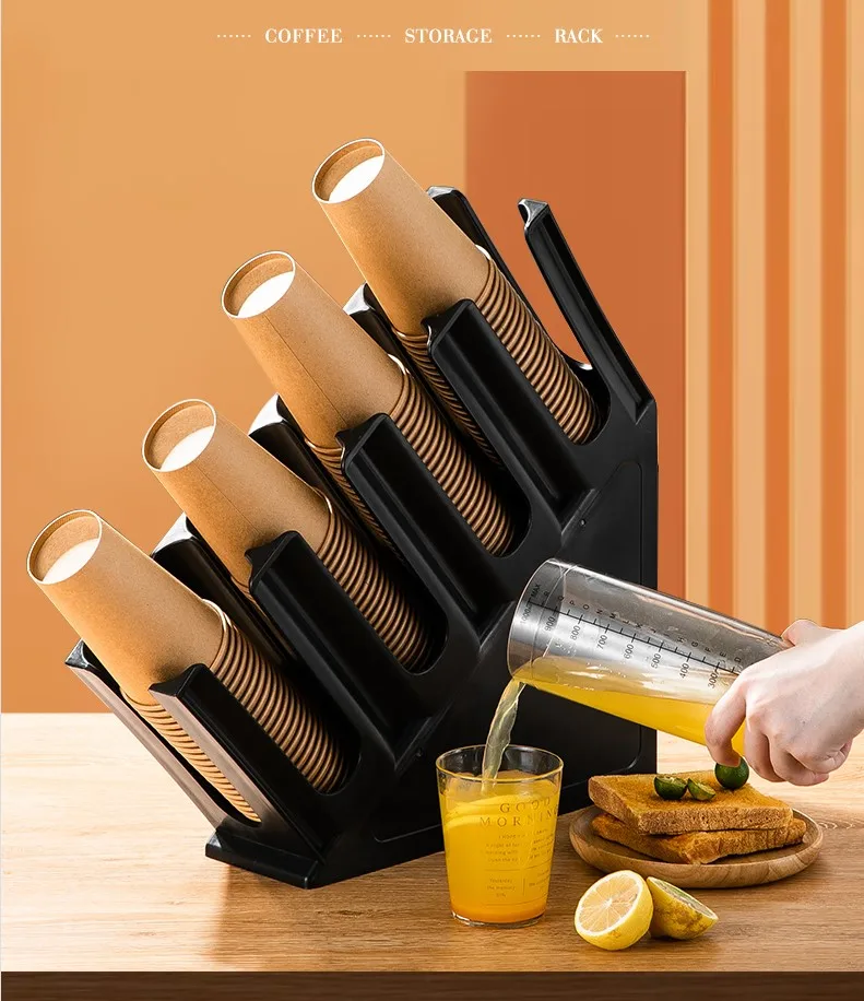 High Quality Plastic 4 Compartment Coffee Cup Dispenser Holder Paper ...