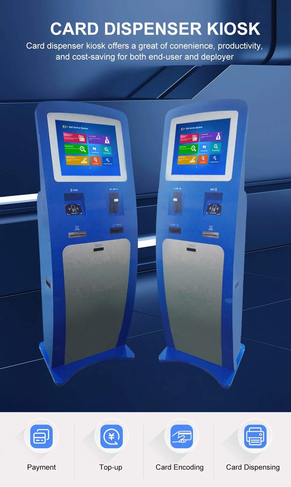 Coin Operated Bill Acceptor Payment Kiosk Self Service Library Card ...