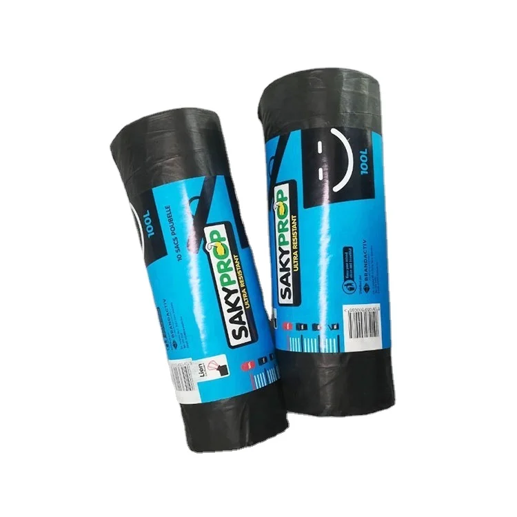 Extra Large Heavy Duty Black Hdpe Trash Bags Plastic Garbage Can Liners ...