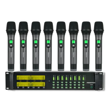 Panvotech Choir Singing Mic Professional Uhf 8 Channel Handheld ...