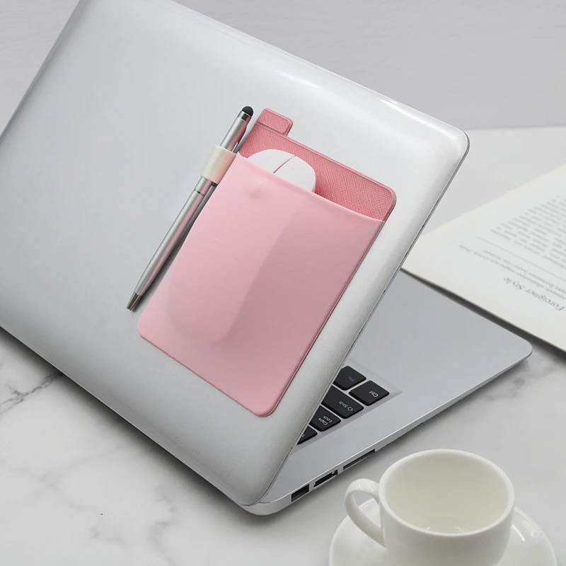 Sticky Mouse Pouch - Portable Wireless Mouse Holder