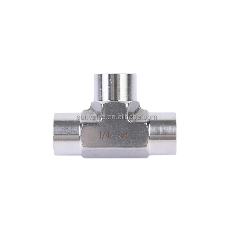 Forged Stainless Steel G1/4'' Female Equal Tee High Pressure Instrument ...
