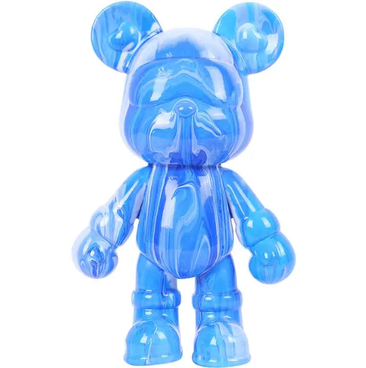 Diy Fluid Bear Resin Statue Fluid Art Brickbear Project Diy Painting ...