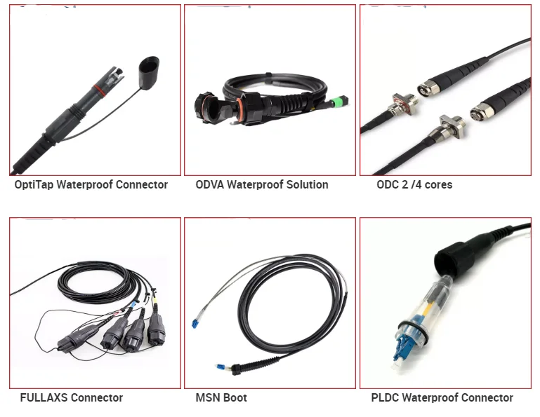 FTTH BBU RRU Waterproof Pre-Connect SC/LC Duplex Cable