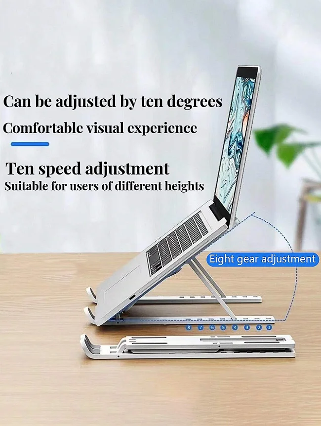 Ergonomic Laptop Stand - Adjustable Height & Portable Design
