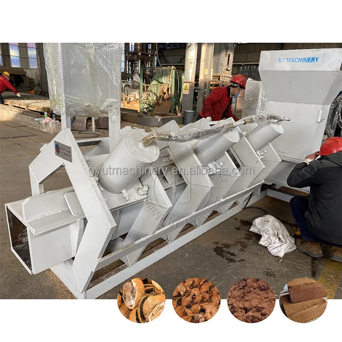 Hydraulic Driven Coco Coir Brick Coconut Peat Automatic Briquette ...