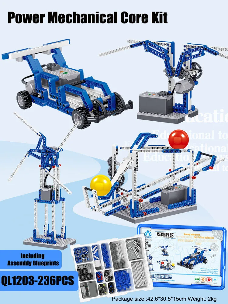 Stem Robotic Building Blocks Kit Education Simple Machines Set ...
