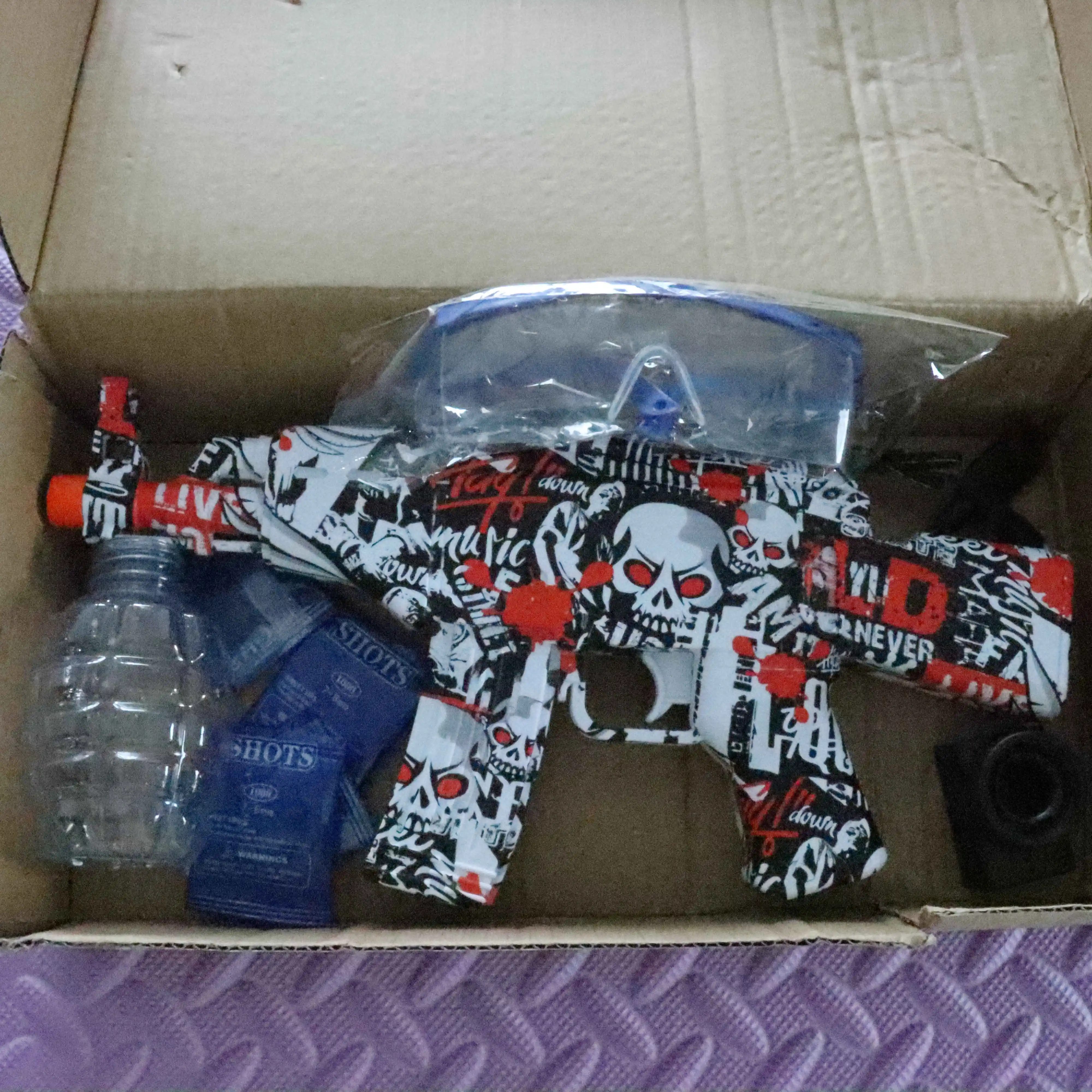 Electric Gelatin Blaster Toy Gun,Splatter Ball Blaster With 10000 ...