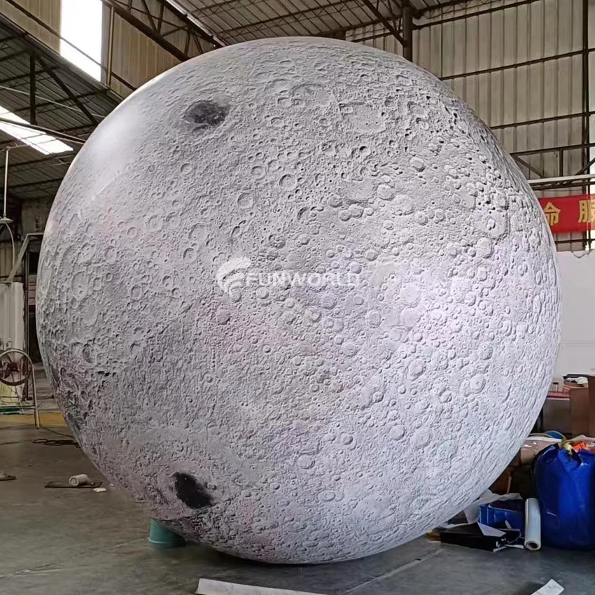 Giant Inflatable Moon Ball with LED Lights - Perfect for Parties