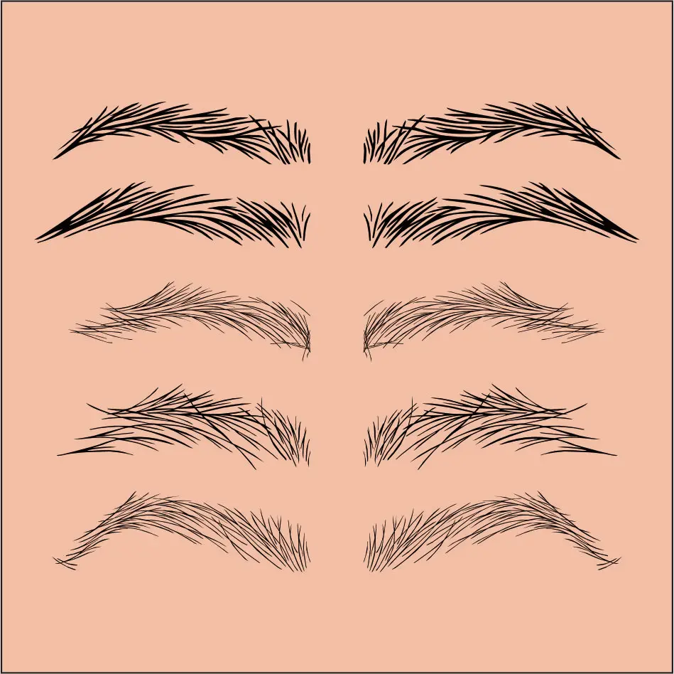 Pink Permanent Makeup Silicone Pad - Practice Strokes