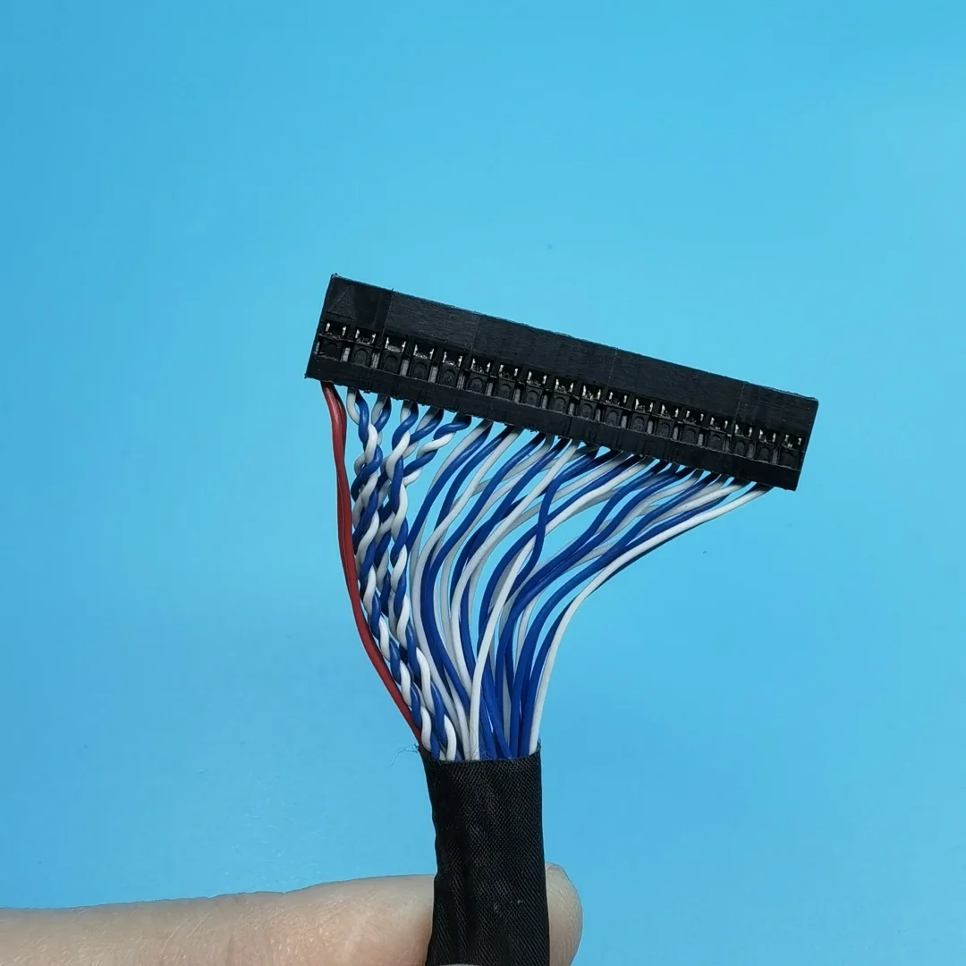 Custom LVDS Cable Laptop LCD Display Cable Assembly 20 24 36 40 41 50 ...