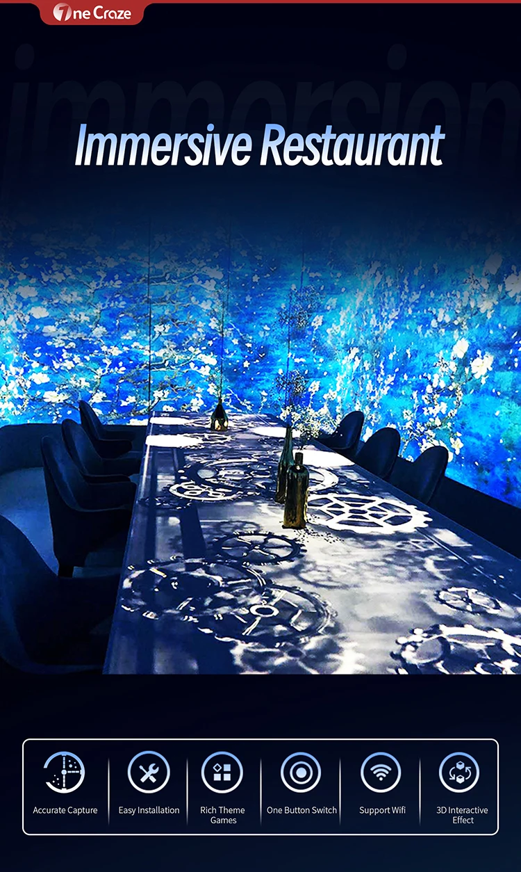 Immersive Restaurant - 3D Holographic Dining Table Theme