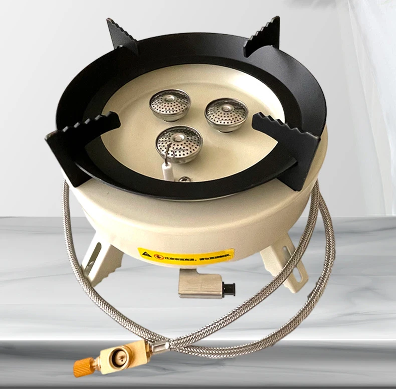 3 Burner Outdoor Gas Cooker 8000w Portable Stove Picnic Kitchen Mini ...