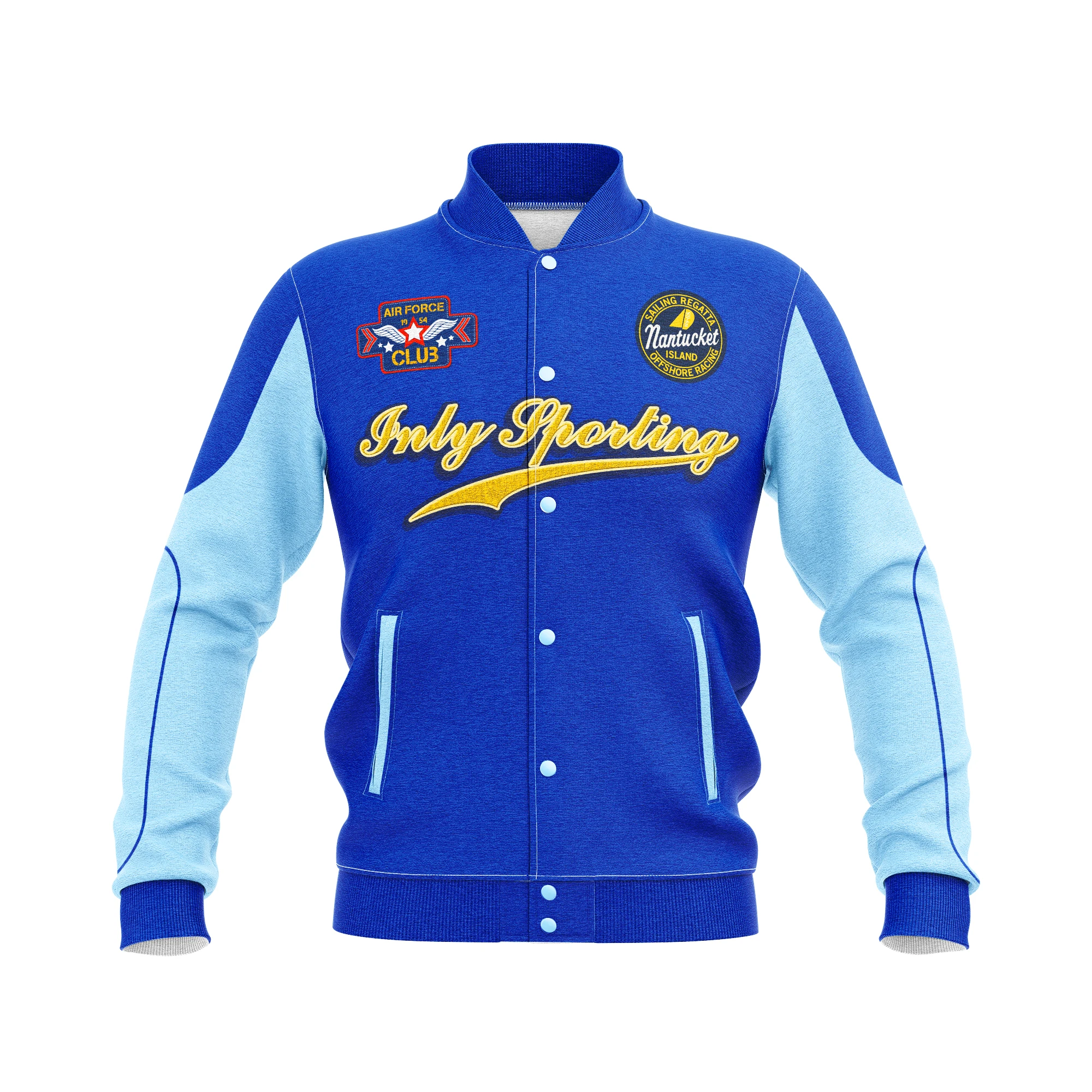 Customized Embroidery Logo Sublimation College Varsity Jacket
