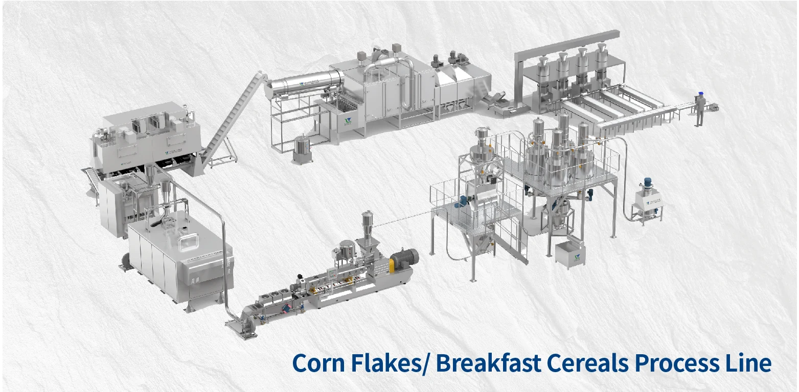 Coco Pops Breakfast Cereal Snacks Machine/corn Flakes Machine Line - Buy Automatic Crispy Maize ...