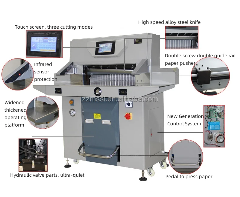 Heavy Duty Hydraulic Industry Automatic Paper Cutting Machine ...