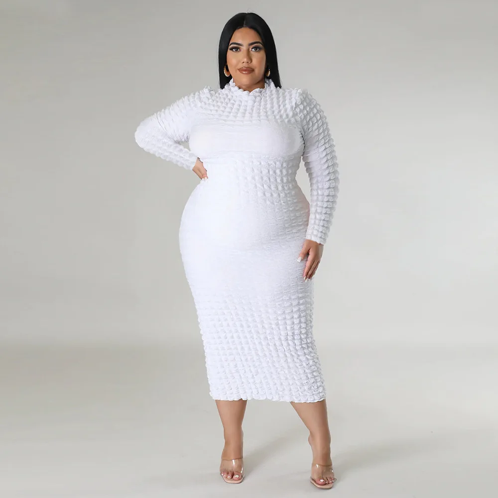 Wholesale Latest Plus Size Women's Clothing Fall Solid Color Tight ...