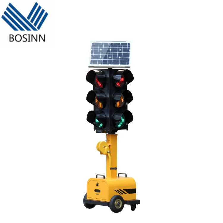 Temporary Traffic Lights Movable Signal Symbols Lighting Sign Mobile ...