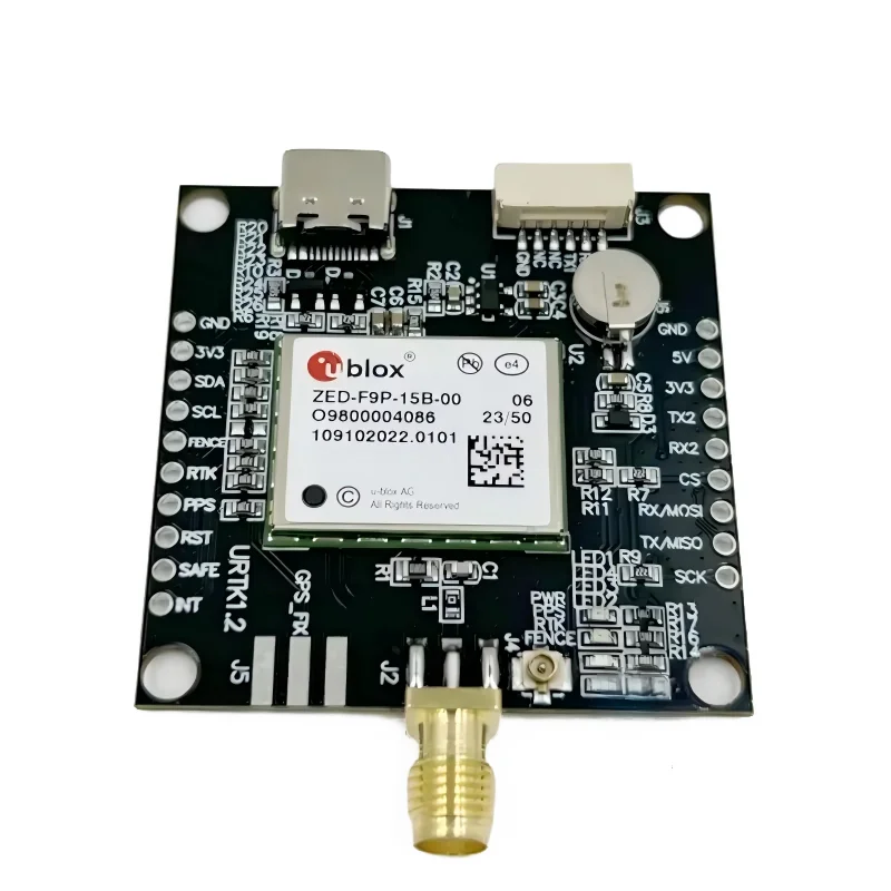 ZED-F9P-15B 5GNSS L1/L2/L5 Multi-Frequency Centimeter-Level Low-Power RTK Differential GPS ...