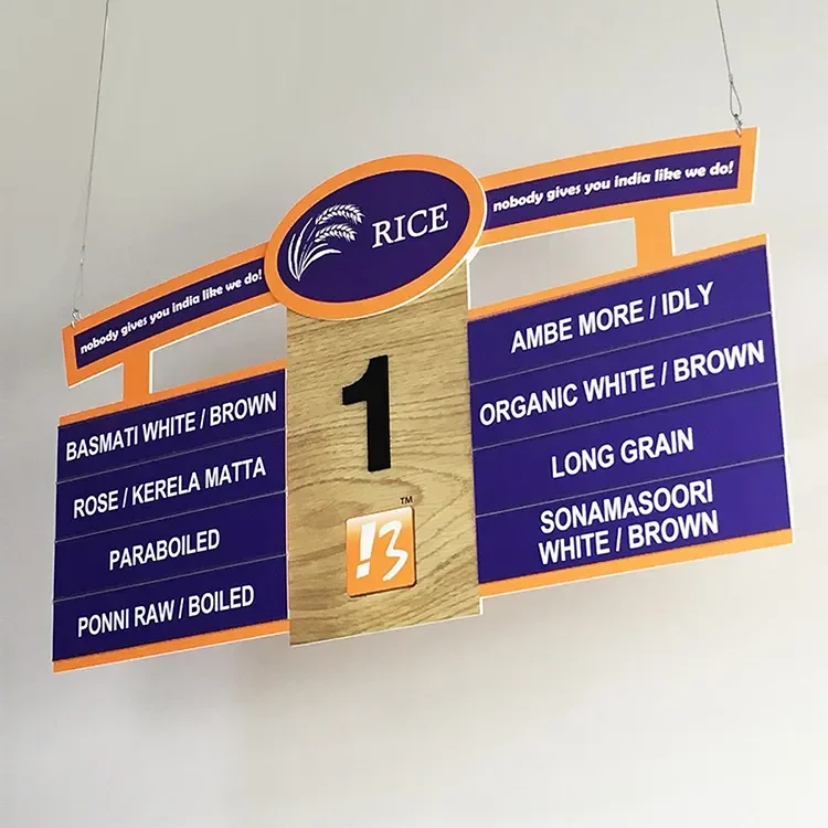Promotional Retail Supermarket Aisle Hanging Sign Board - Custom Foam ...