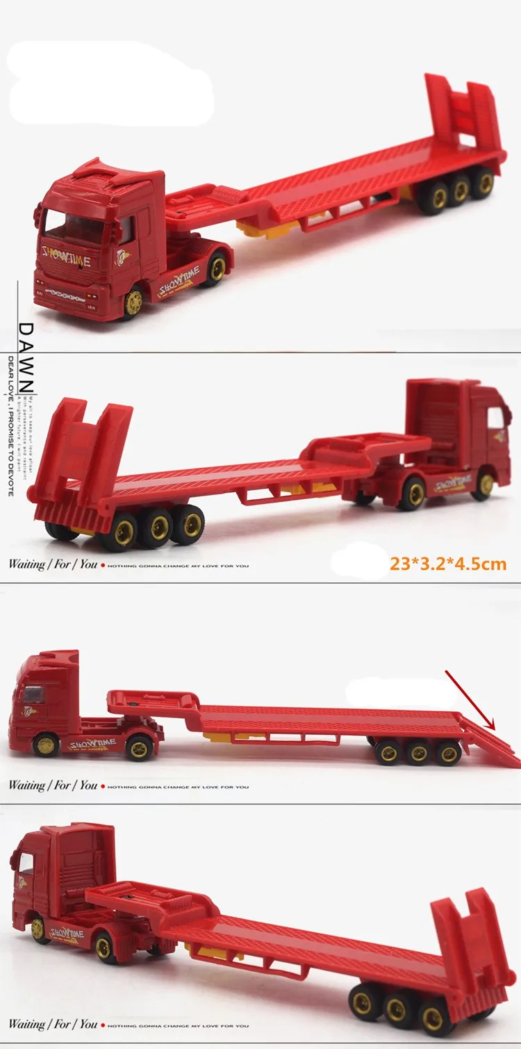 6-Piece Alloy Transport Vehicle Model Set Multi Style DIY Combination ...