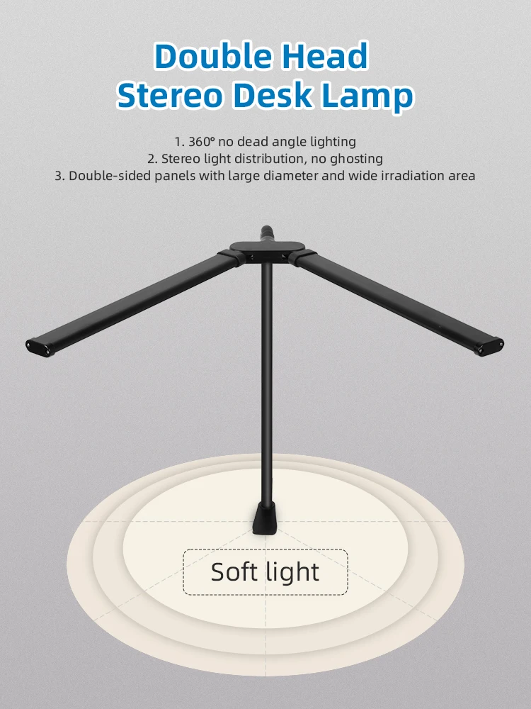 Foldable Dimmable Modern Eye Usb Adjust Reading Led Light Bedside Table ...