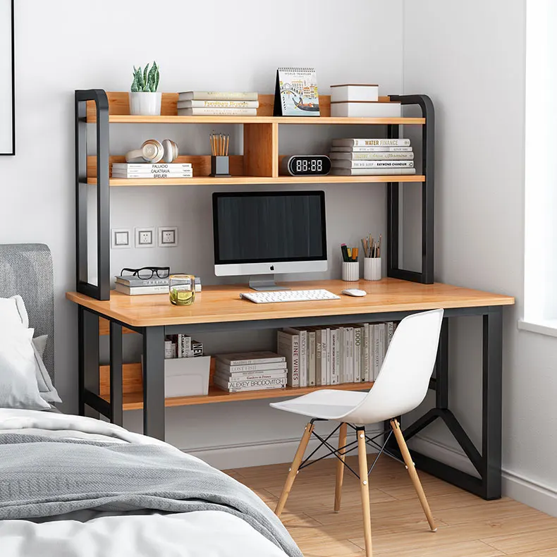 Modern Economy Desktop Bookshelf Integrated Office Table For Student ...