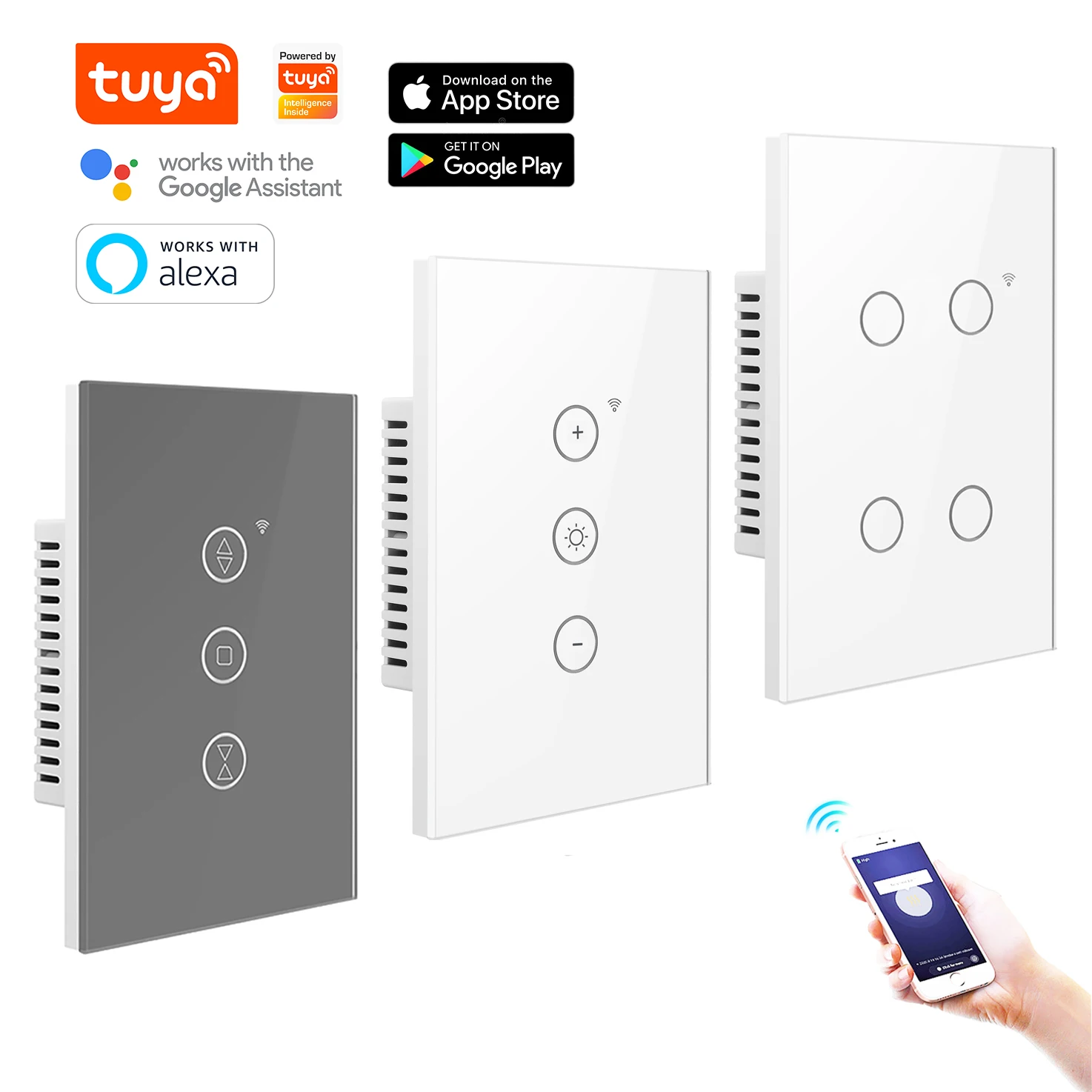 Tuya Smart Wifi Glass Panel Switches - Control Your Lights