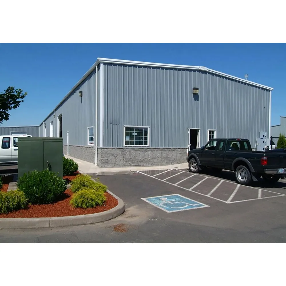 two story steel structure warehouse prefab buildings with free design ...