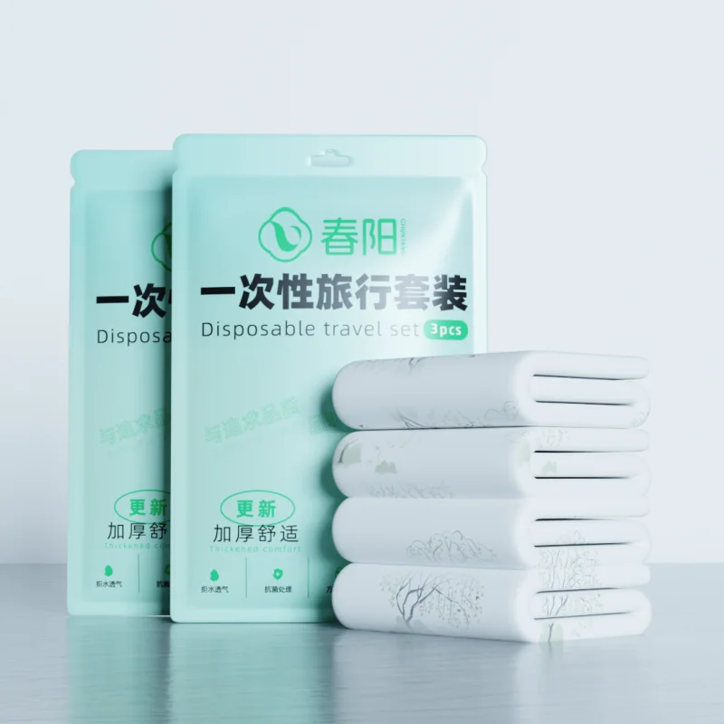 Disposable Bedding 1 Set Of Sheets 1 Quilt Cover 2 Pillowcases Soft ...