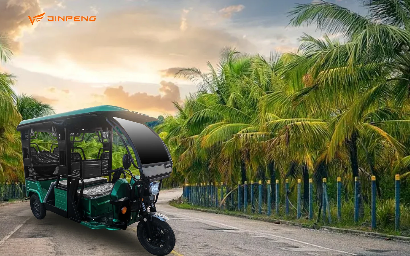 Jinpeng Electric Tuk Tuk - High Power, Long Range Rickshaw