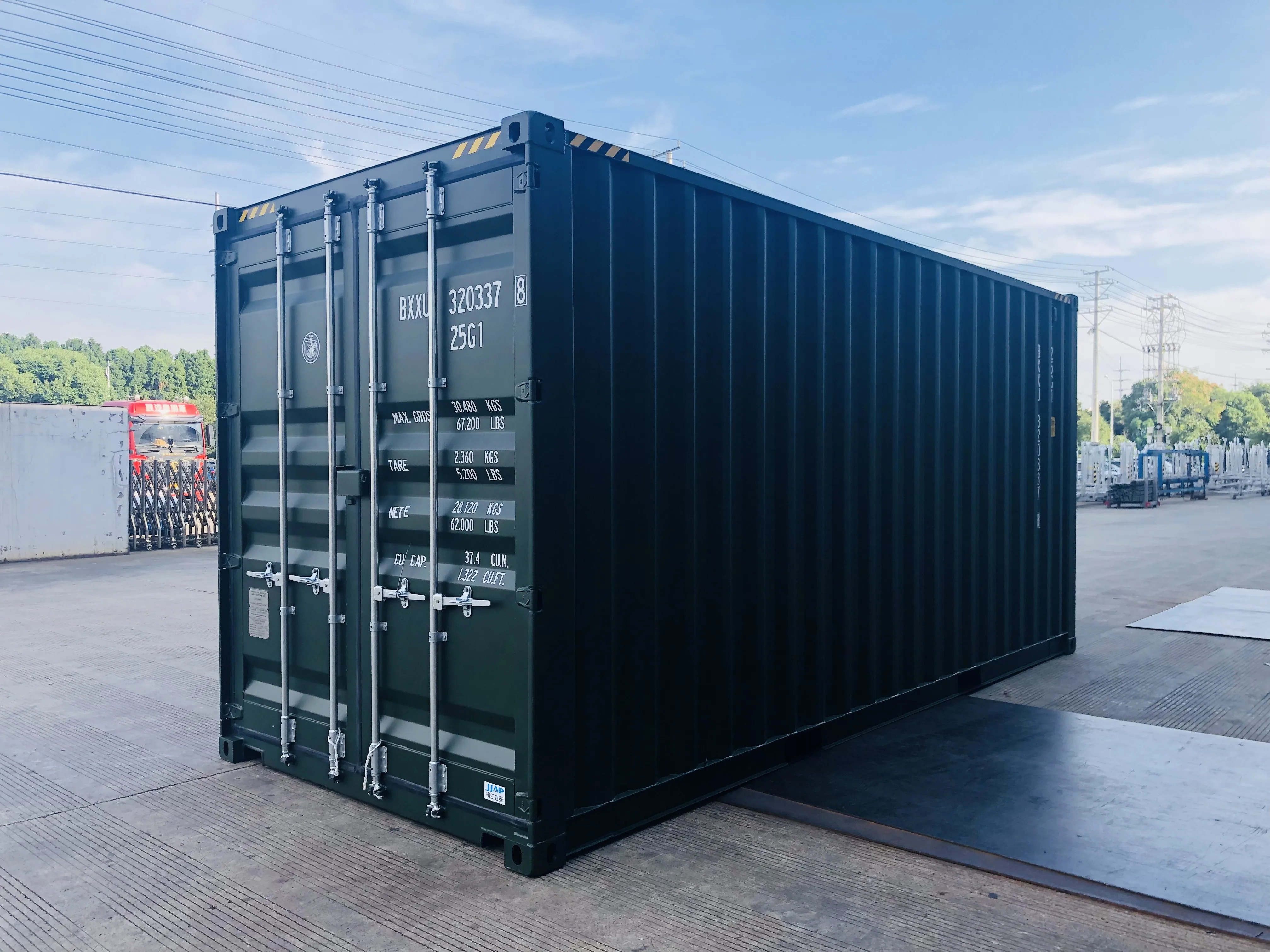 New 20hc Container 20 Feet Length High Cube Dry Cargo Shipping ...