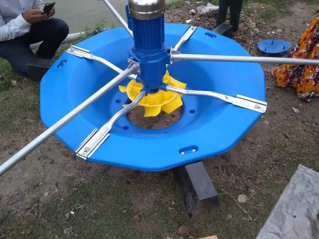 2hp Multifunction Aquaculture Machine Floating Splash Surge Wave Double ...