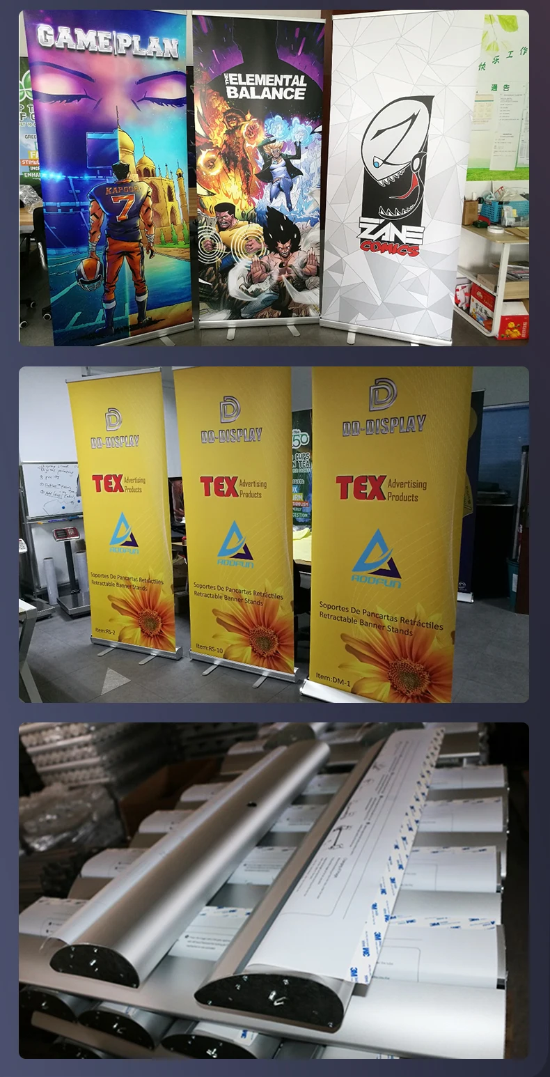 Retractable Scroll Banner Standee - Teardrop Base Roll Up