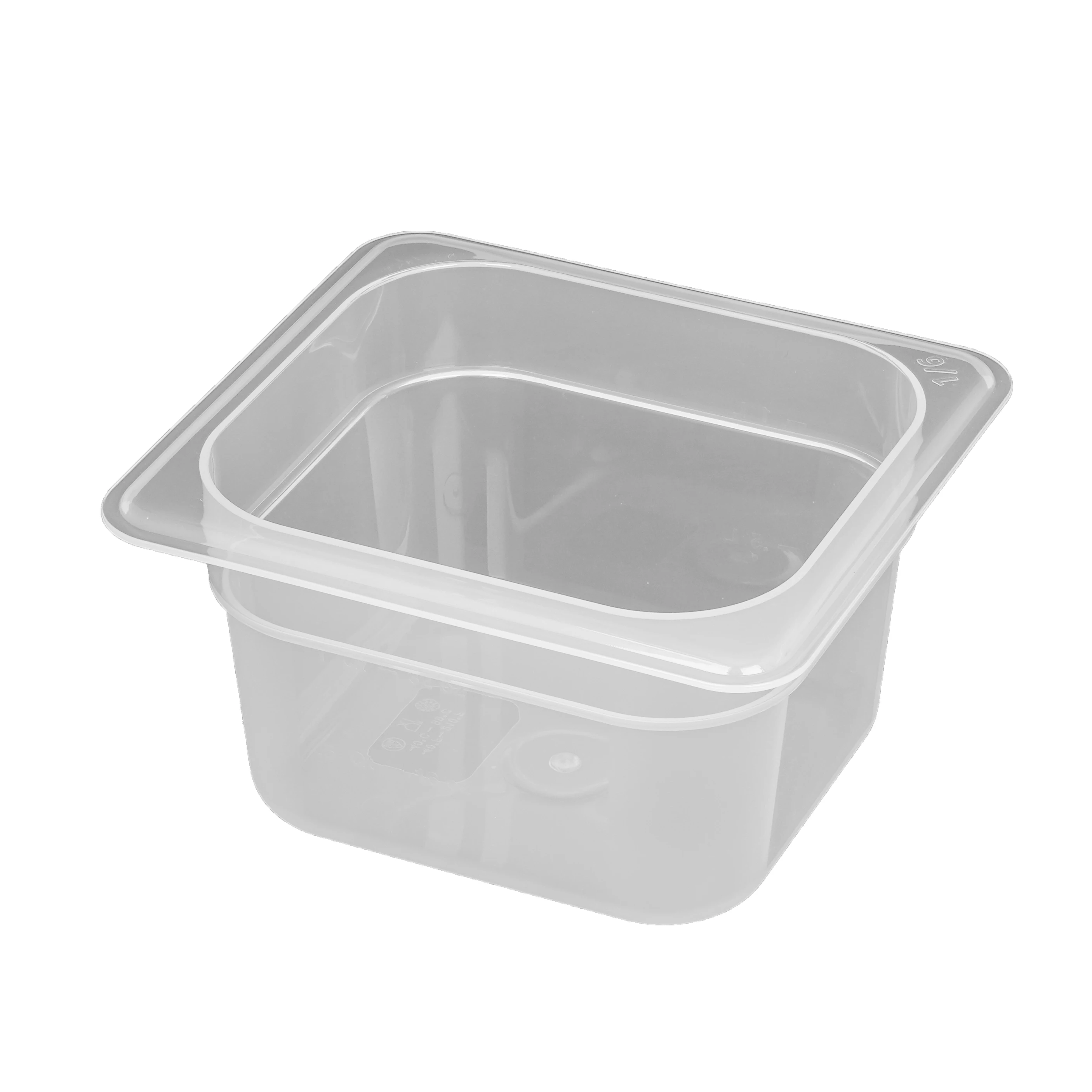 1/6 Approval Catering Restaurant Kitchenware Clear Plastic Pp Pc ...