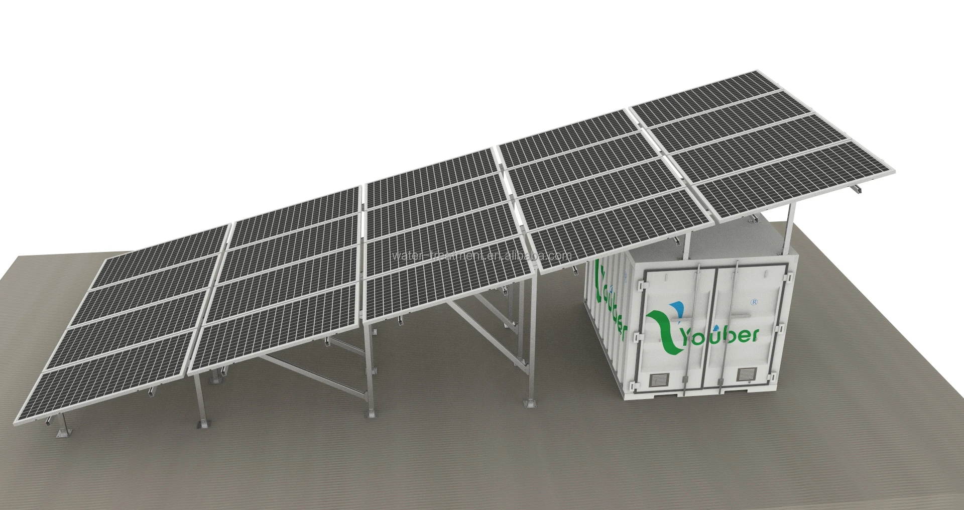 Solar Containerized Water Desalination Plant Packaged Container RO ...